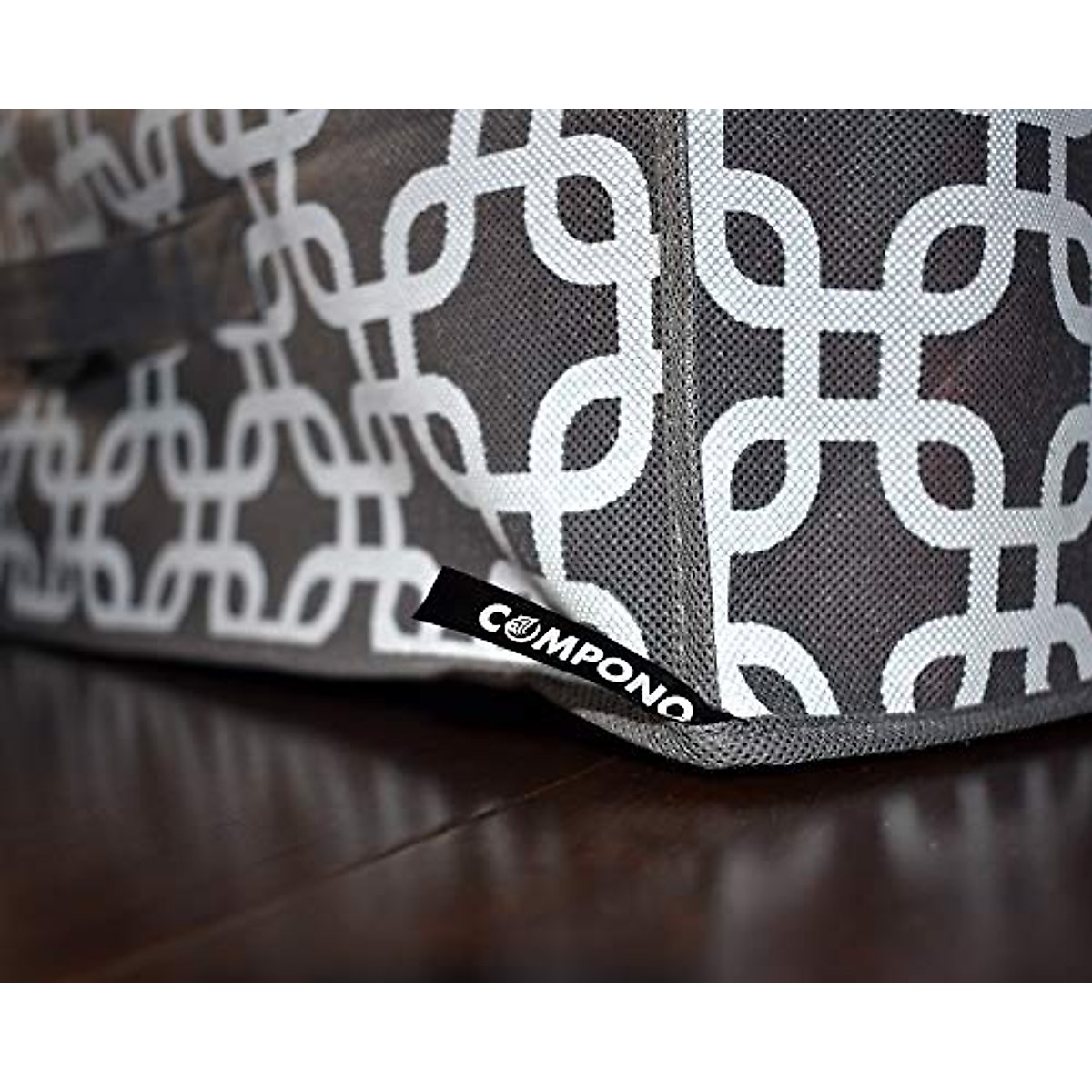 COMPONO 2 Pack Under Bed Storage Containers for Under The Bed Storage with Large Clear Window Carry Handles. Creates Storage Under Bed Organizer for Any Household Items (Pattern, Underbed Storage)
