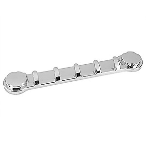 Fdit Powerful Vacuum Suction Cup Towel Holder Wall Mount Coat Bath Towel Hook Hanger Rail Bar with 5 Hooks for Towels Robes Clothing