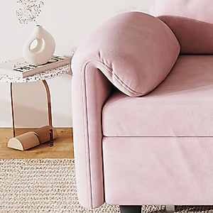 54"W Loveseat Sofa Convertible Sleeper Sofabed ,2 Seater Functional Love Seat Sofa&Couch W/Pull Out Couch Bed, Reclining Backrest and Reversible Pillows Armrests for Office Apartment RV Living Room