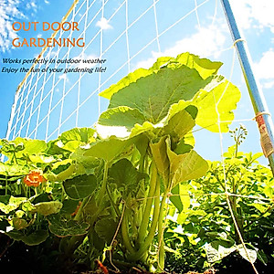 RC SLL Garden Trellis Netting 5×15FT 2-Pack,Heavy-Duty Polyester Trellis Net for Climbing Plants Outdoor,Plant Supporting Net for Vine Plants,Hydroponics Garden Climbing Net,Bonus One Twist Tie