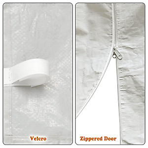 Strong Camel 10 x 20-Feet Carport Replacement Top Canopy Side Wall for Tent Top Garage Carport Shelter (Frame is not Included) (Side Wall)