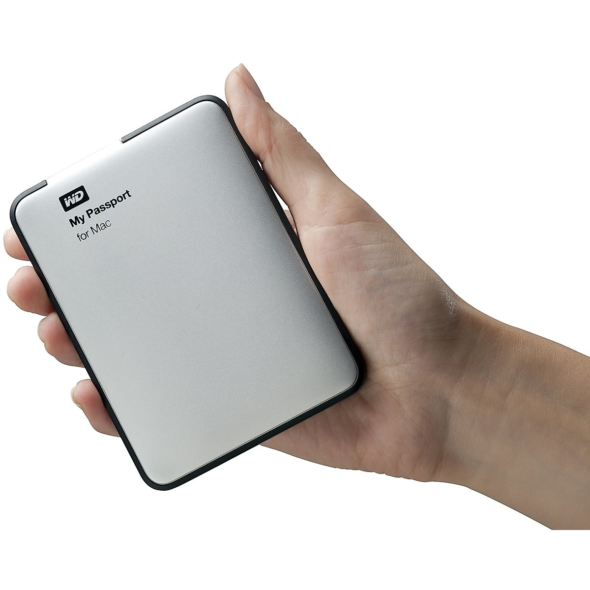 WD 2TB Silver My Passport for Mac Portable External Hard Drive - USB 3.0 - WDBZYL0020BSL-NESN