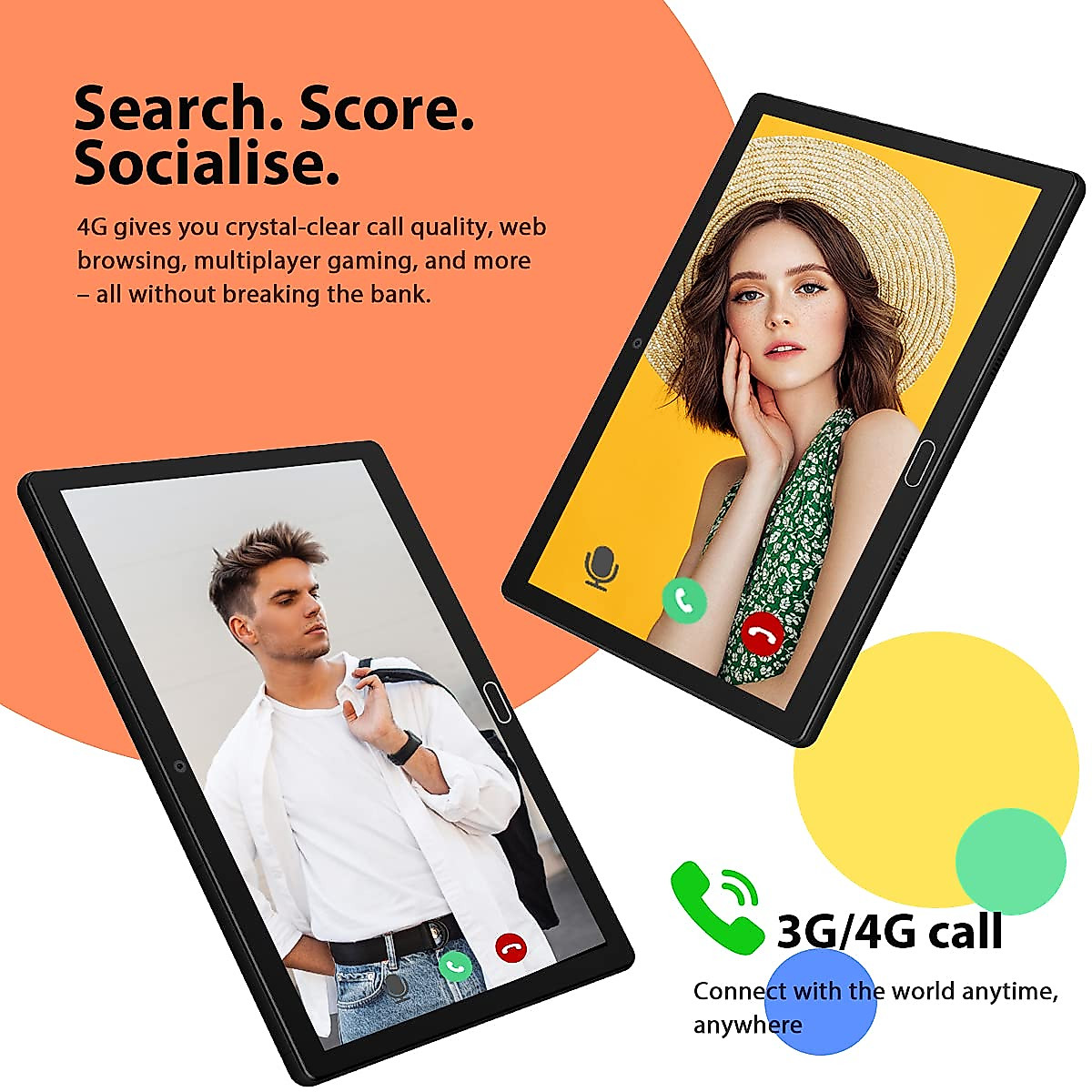 ANTEMPER Tablet 10.1 Inch Android 10 Tablets with 4G RAM, 64GB Storage, Octa-Core Processor, 4G Phone, 13MP Camera, Bluetooth, WiFi, GPS, Dual Sim Card Slot, HD Touchscreen, (Black)