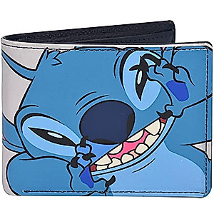Concept One Disney's Stitch Bifold Wallet in a Decorative Tin Case, Multi