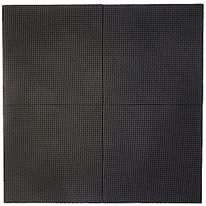 Prime-Line MP76740 Heavy-Duty Non-Slip Furniture Pads, 1/4 inch Thick x 4 inch x 4 inch Squares, Self-Adhesive Backing, Brown Felt w/Black Rubber, Pack of 8