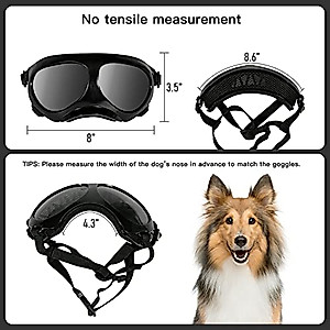 Southvo Dog Goggles Large Breed, Dog Sunglasses, Pet Dog Goggles for Medium-Large Size Dog