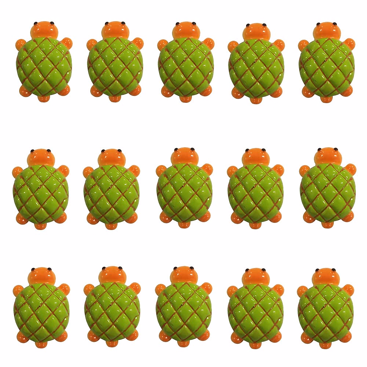 Ginyrerd 12pcs Decorative Refrigerator Magnet Cute Turtle Resin Message Board Photo Postcard Note Paper DIY Fridge Magnet Set Office Supplies