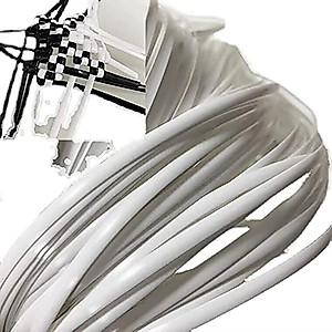 Black Flat Synthetic Rattan Repair Material, Suitable for Wicker Tables and Chairs, Patio Furniture, All-Weather Wicker for Weaving and Repairing Dialogue Suits-(Approximately 300 Feet) (Black)