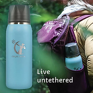 Breastmilk Chiller Reusable Storage Container by CERES CHILL | Keeps Milk Safe for up to 20 Hours | Connects w/Major Pumps (1 Chiller, 0 Dark 30)