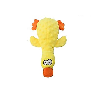 Dog Toys Animal Shape Plush Pet Puppy Squeaky Chew Bite Resistant Toy, Small, Medium, Big Dogs (Duck)