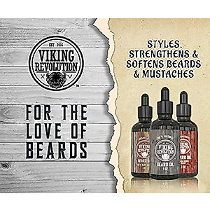 Beard Oil Conditioner 3 Pack - All Natural Variety Set 2 - Bay Rum, Unscented and Sandalwood Oil - Conditioning and Moisturizing for a Healthy Beard Viking Revolution