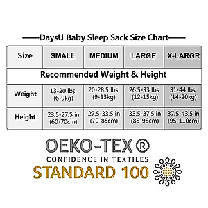 DaysU Cotton Baby Wearable Blanket, Sleeveless Baby Sleep Sack with One-Way Zipper, Embroidered and Printed Baby Wearable Blanket for Newborn Baby Unisex 18-24 Months, 2-Pack, Grey Bear