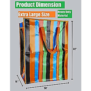 Heavy Duty Extra Large Storage Bags, DOLLARRICH Moving Bag, Patio Cushion Storage Bag, Storage Totes for Moving Supplies, College Dorm Essentials, Bedroom Closet, Clothes Storage Bins, Alternative to Moving Box, Storage Containers, Christmas Tree Storage