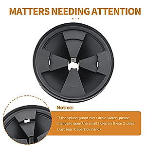Garbage Disposal Splash Guard, 2-Pack Upgraded EPDM Rubber for InSinkErator Evolution Series 3 3/8" QCB-AM Sink Baffle Drain Cover 2022 Removable Quiet Collar EPDM Strainer Insert Parts Ullnosoo
