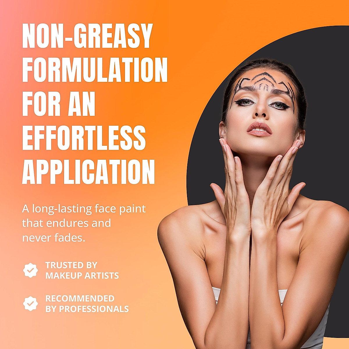 Professional Face Painting Palette - Skin Friendly Face Paint Kit - Cruelty-Free & Vegan Water Based Face Paint Makeup for Theatre, SFX & Halloween- 8 Colors 5g Each - Splashes & Spills - Nude Colors