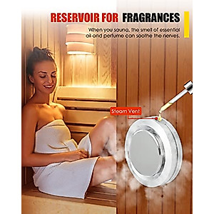 CGOLDENWALL 9KW Commercial Self-Draining Steam Generator Shower System Home Steam Bath Spa Generator 30 min to 12 Hours with Auto Drain 95-131℉ for Suitable Space Heating 9 m³/318 Cubic feet (9KW)