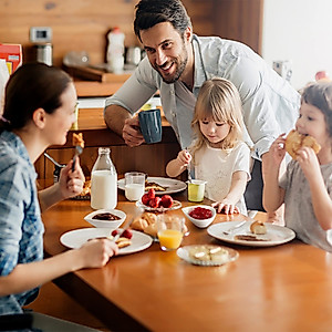 Keponbee Ceramic Dip/Dipping Bowls Set Small White Porcelain Soy Sauce Dish/Bowls Set of 6 - Good for Dessert, Cereal,Ketchup, Soy Sauce, BBQ and Other Party Dinner, 5oz/pc