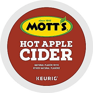 Mott's Hot Apple Cider, Keurig Single Serve K-Cup Pods, Flavored K Cups, 48 Count (2 Boxes of 24 Pods)