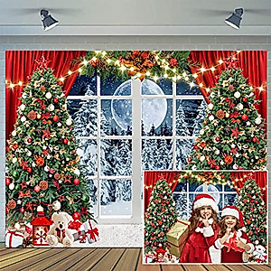 CYLYH 7x5ft Winter Snow Scene Backdrop for Photography - New Year's and Christmas Party Photo Background (D806)