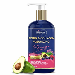 StBotanica Biotin & Collagen Volumizing Hair Shampoo - 300ml - No Sulphate, No Parabens, No Silicon