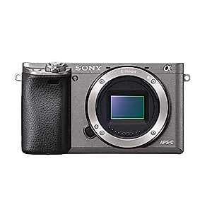 Sony Alpha a6000 Mirrorless Digital Camera 24.3MP SLR Camera with 3.0-Inch LCD - Body Only (Graphite) (Certified Refurbished)