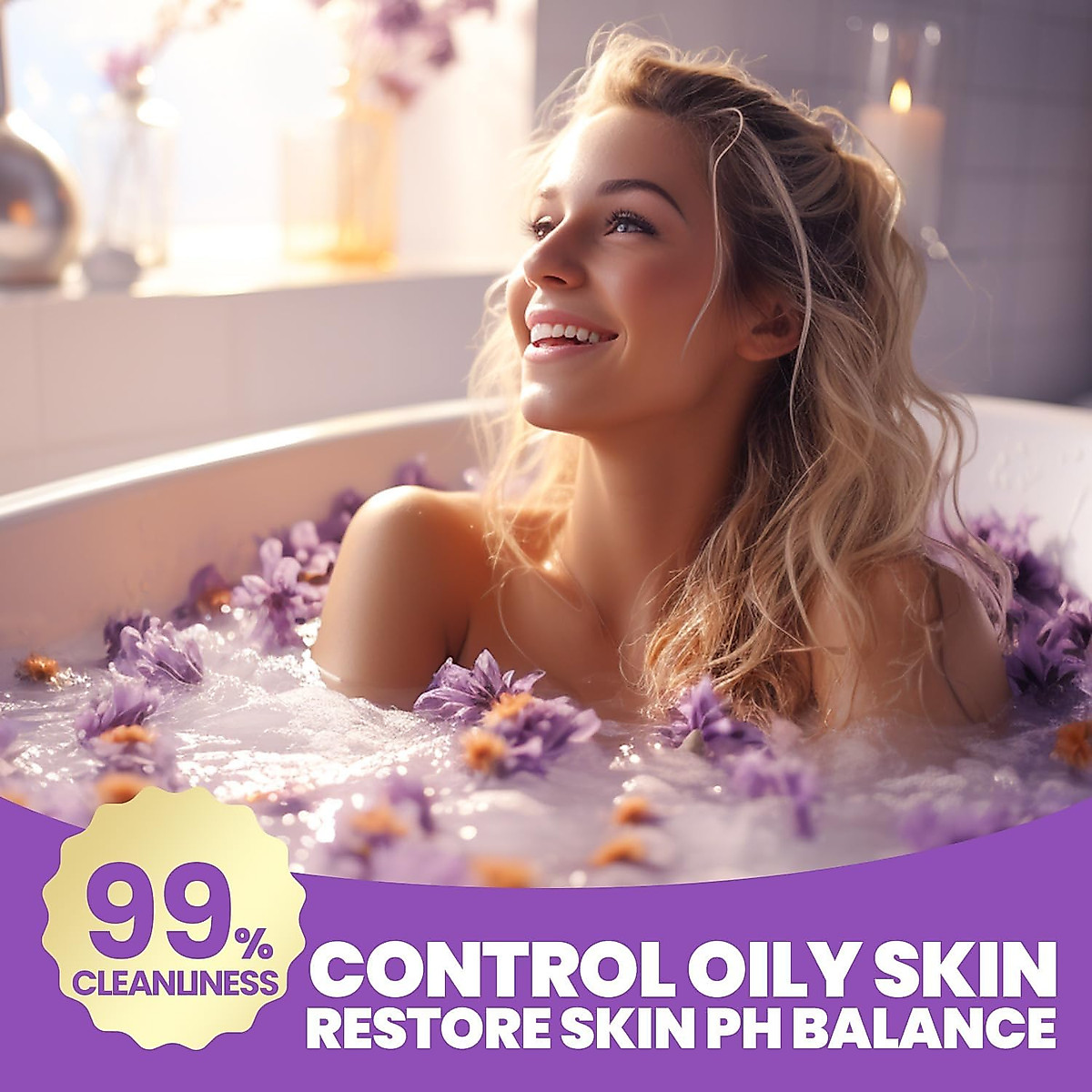 Spa Gifts for Women Spa Luxetique Spa Gift Baskets for Women, 8 Pcs Lavender Bath Sets for Women Gift with Bubble Bath, Bath Gifts for Women Christmas Gift Baskets Christmas Gifts for Women