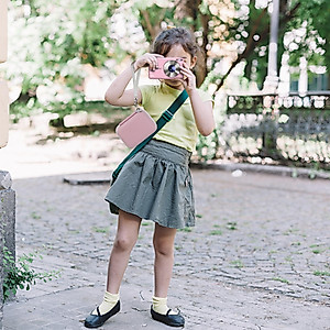 Boobowl Digital Camera Case Compatible with Yifecial/for EROOLU/for VAHOIALD/for Kaisoon/for Kodak Pixpro/for Canon PowerShot ELPH 180 190/ for Sony DSCW800 DSCW830 Kids Cameras (Pink)