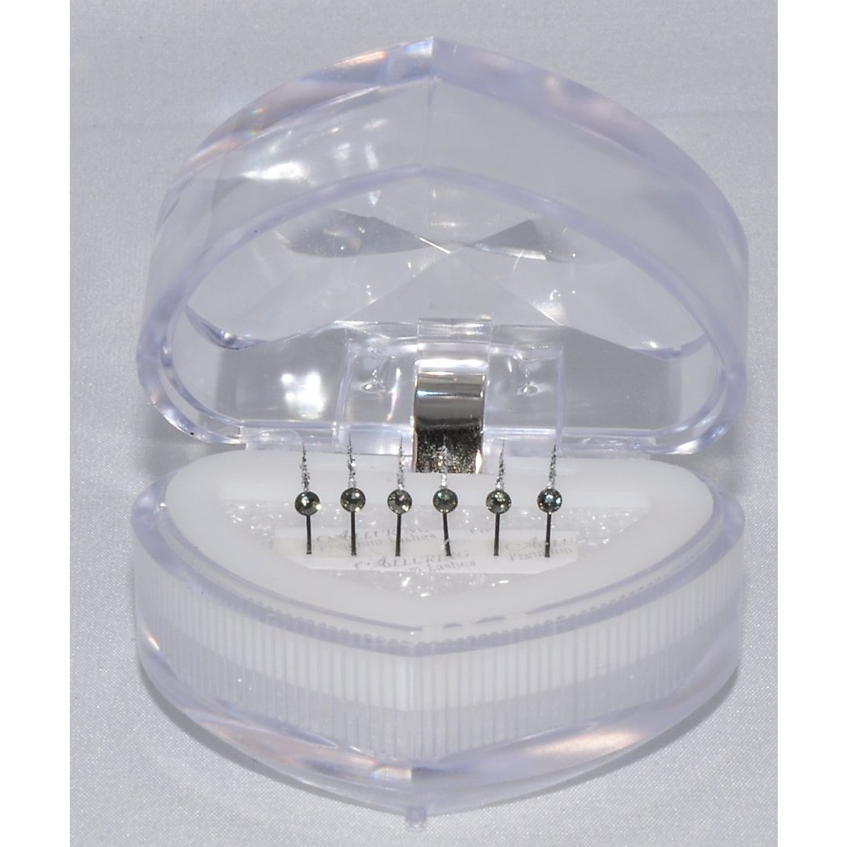 Swarovski Black Diamond Rhinestone, Glitter lashes. Jewel Diamond Eyelash Extensions 6Pcs