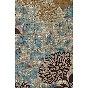 Mohawk Home Bella Garden Floral Indoor/ Outdoor Patio Printed Area Rug, 5'x8', Multicolor