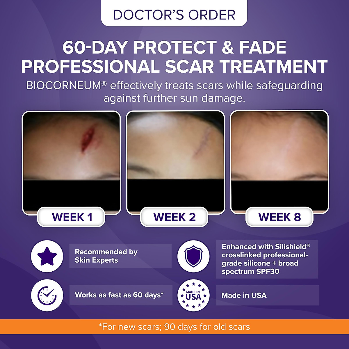 Advanced Scar Treatment with Silishield® & SPF 30 20g – Made in The USA, Fast-Drying, Water-Resistant Silicone Scar Gel - Surgeon Recommended for New & Old Scars - Suitable for Children Over 6 Months