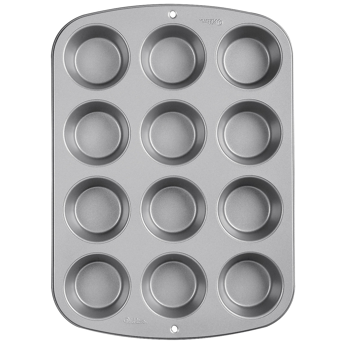 Wilton Recipe Right Non-Stick Standard Muffin Pan, Set of 2, 12-Cup, Steel