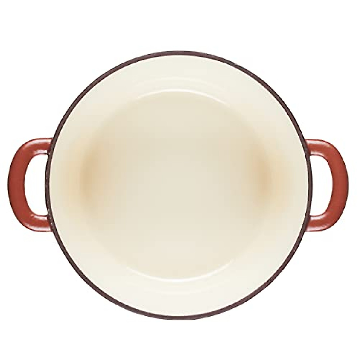 Ayesha Curry Kitchenware Enameled Cast Iron Dutch Oven/Casserole Pot with Lid, 6 Quart, Redwood Red