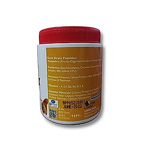 Pets Unique Blend of Prebiotics, Probiotics,Vitamins & Enzymes,Improves Digestion & Builds Immunity in Cats and Dogs 100 gm Each