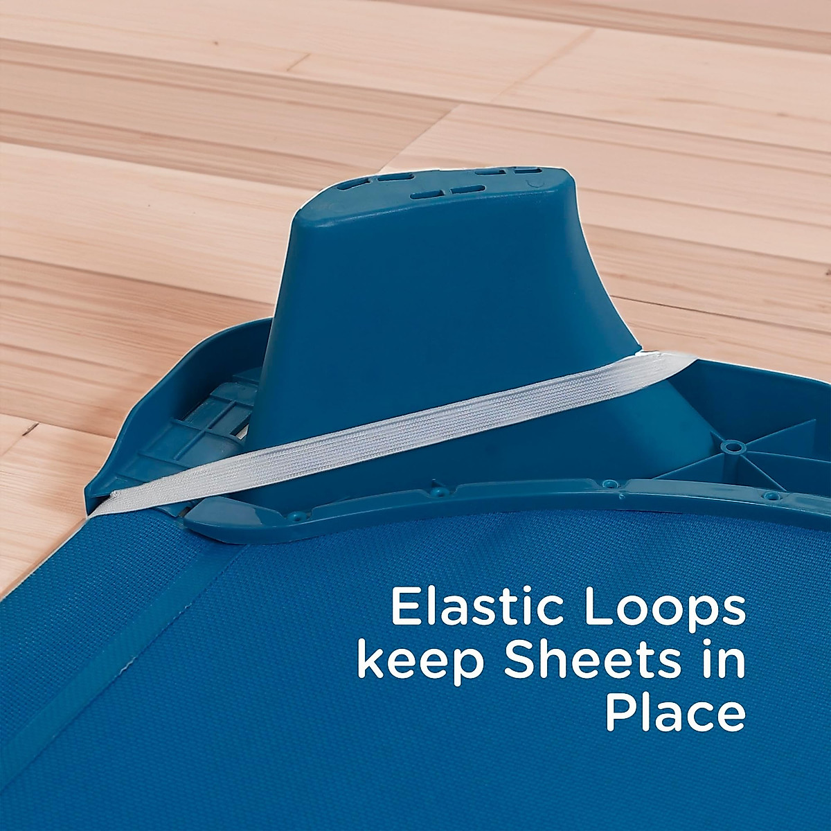 Angeles Angels Fitted Cot Sheet with Elastic Straps, Standard Size, Preschool, Daycare Bedding, Colorful ABC Print