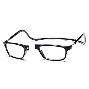 ME RELATE Magnetic Reading Glasses Hang Neck Adjustable Temples Black03 +2.75