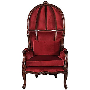 Design Toscano Victorian Balloon Chair, cherry