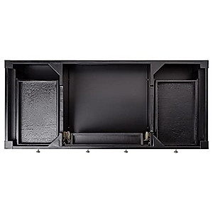 Signature Hardware 953338-48-RUMB-1 Thorton 48" Free Standing Single Vanity Cabinet Set with Mahogany Cabinet, Vanity Top and Rectangular Undermount Sink - Single Faucet Hole