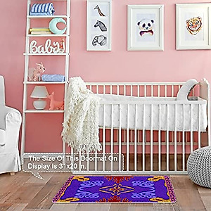 Area Rugs Indoor Door Mat,Aladdins Magic Carpet,Washable Rugs Carpet for Bedroom Living Room Non Slip Rug
