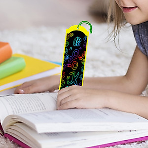 Winlyn 48 Sets 6 Styles Magic Color Scratch Bookmarks Craft Kits Rainbow Scratch Paper Art Sets for Kids Students Party Favors DIY Bookmarks Bulk with Scratching Tools Ribbons for Classroom Activities