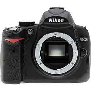 Nikon D5000 12.3 MP DX Digital SLR Camera with 2.7-inch Vari-angle LCD (Body Only)