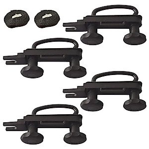 Roof Box U Bracket Mounting Accessories Kit Roof Box U-Bolts Clamps With Locking And Straps 85mm Internal Width Car Roof Luggage Accessories Roof Box Bracket Roof Box U Bracket Universal Roof Box