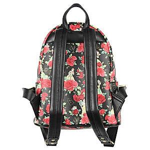 Loungefly Disney Beauty And The Beast Belle Roses Mini Backpack