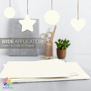 Mat Board Center, 10 Pack 8x10 Picture Backing Boards, Ivory Uncut Matt Boards, Ideal for Pictures/Prints/Frames/Arts
