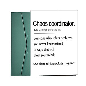 Dapofajo Boss Birthday Card, Funny Leadership Card, Teacher Appreciation Card, Mom Dad Parent Card