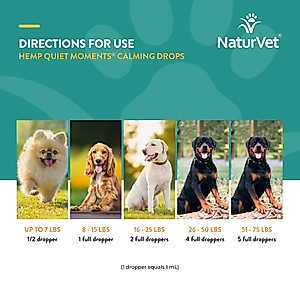NaturVet Hemp Quiet Moments Calming Drops for Cat, 1oz & Quiet Moments Herbal Calming Spray, 8 Ounce - Feline