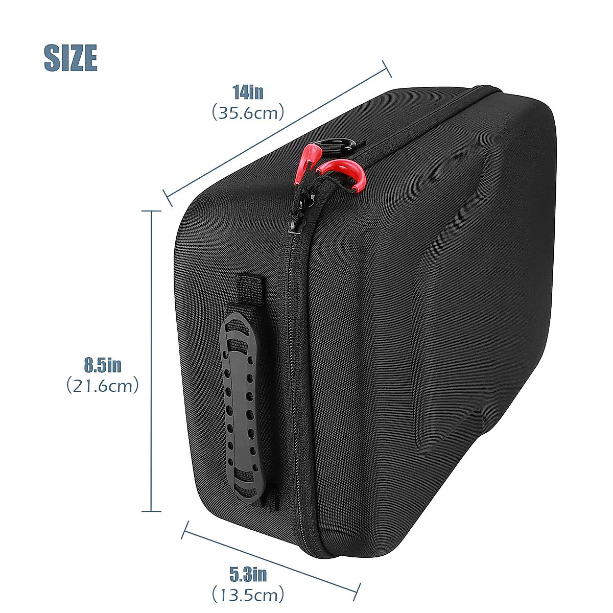 ProCase Hard Travel Case Compatible for Meta Oculus Quest 2/Oculus Quest VR Gaming Headset and Controllers Accessories, Shockproof Hard Shell Carrying Storage Bag -Black