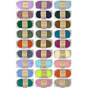 Bristlegrass Electric Blue Chunky Yarn Royal Cotton, 100% Acrylic Yarn, Soft, Super Crochet and Knitting Threads Baby Sweater Scarf Fabric Needlework Craft1.76 Oz (50G) / 115 Yrds (105M)