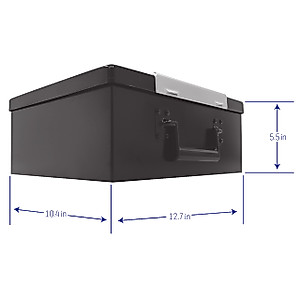 Honeywell Safes & Door Locks 6108 Fire Resistant Steel Security Safe Box with Digital Lock, 0.26-Cubic Feet, Black