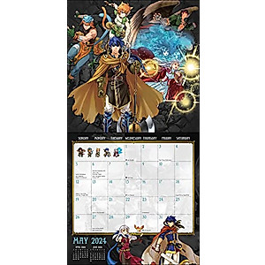 Fire Emblem 16-month September 2023–December 2024 Wall Calendar