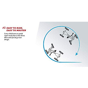 BERG Pedal Kart Buzzy BSX | Pedal Go Kart, Ride On Toys for Boys and Girls, Go Kart, Toddler Ride on Toys, Outdoor Toys, Beats Every Tricycle, Adaptable to Body Length, Go Cart for Ages 2-5 Years